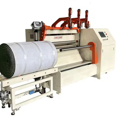 Electrical Control Winding Machine For PE Sheet Fabric Carpet And Turf ...